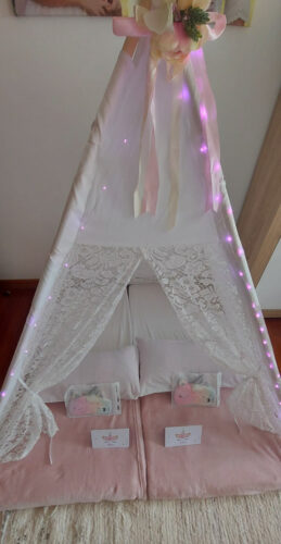 Fiesta de pijamas con Tipis, Unicornios en el cumple de Paula ...